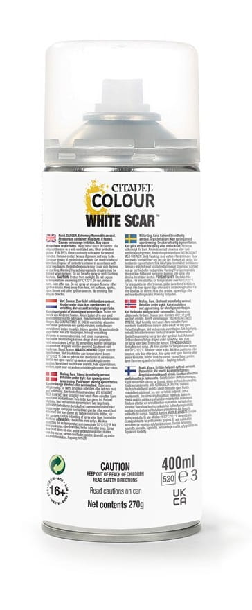 WHITE SCAR SPRAY PAINT - BOLTER.pl